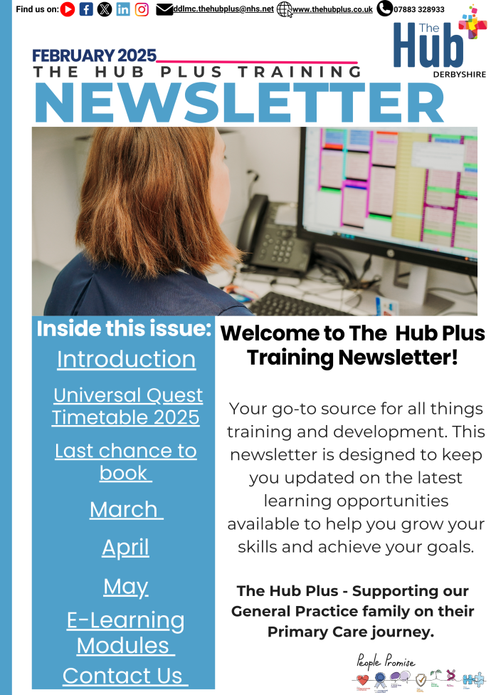The Hub Plus Training & E-Learning Newsletter